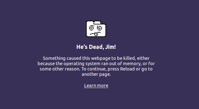 Chrome’s Dead, Jim!